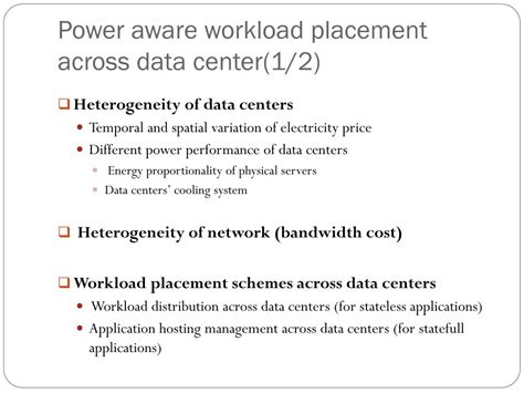 Ppt Power Aware Schedulingworkload Placement Over Cloud Powerpoint Presentation Id2859316