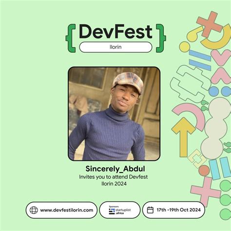 abdulbasit lukman on linkedin i m attending devfest ilorin 2024 from