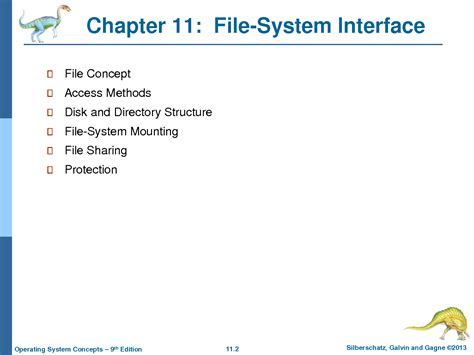 Solution Filesystem Interfce Concept Sharing Protection Mounting