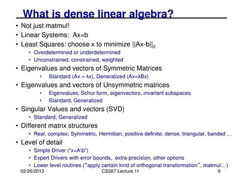 Ppt Cs Dense Linear Algebra History And Structure Parallel Matrix Multiplication