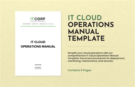 Operations Manual Template In Word PDF Google Docs Download Template Net