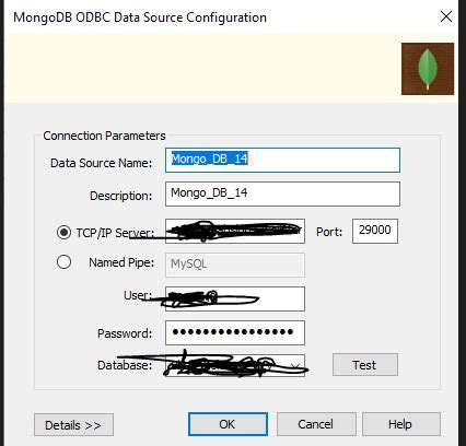 MongoDB ODBC 1 4 2 Unicode Driver Doesn T Respond On Local Machine