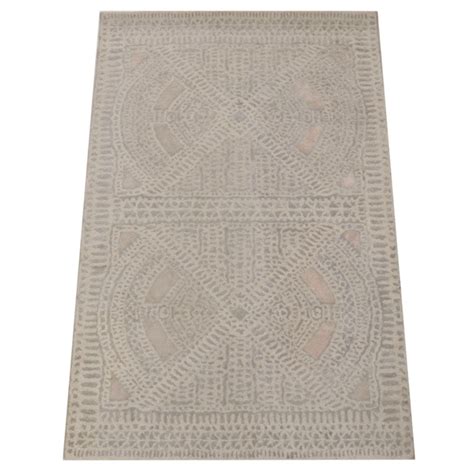5 X 711 Hand Tufted West Elm Dynasty Rosette Area Rug Ebth