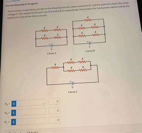 [solved] current attempt in progress each resistor in the