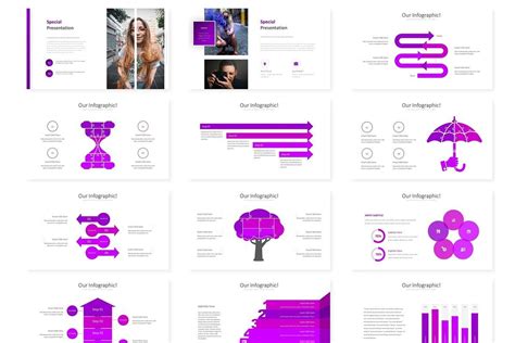 Dark Purple Powerpoint Template At A Glance