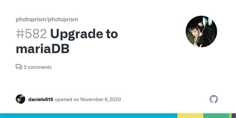 Upgrade To MariaDB Issue Photoprism Photoprism GitHub