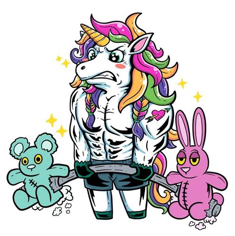 Buff Unicorn Strong Unicorn Unicorn With Muscles Gym Unicorn