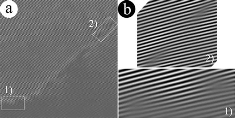 a inverse fast fourier transformation image of part of figure 4b using