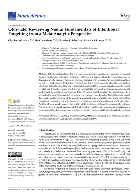 pdf obliviate reviewing neural fundamentals of intentional