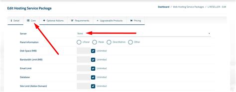 Shared Server Settings