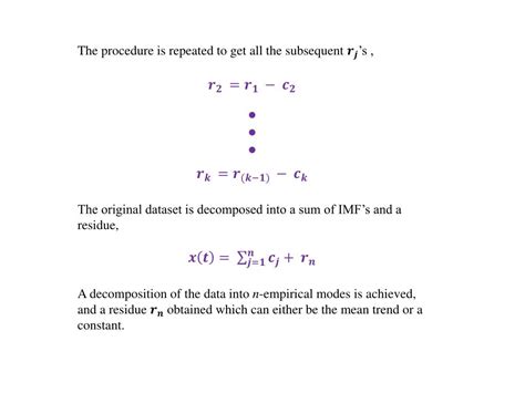 PPT Analyzing Nonlinear Time Series With Hilbert Huang Transform PowerPoint Presentation ID