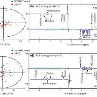 A PCA And C PLS DA Score Plots And Corresponding Loading Plots B And D Download Scientific
