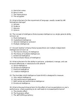 AP Psychology Unit FRQ MCQ Test Bank By HistoryMindsAP TPT