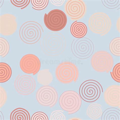 Seamless Geometric Conceptual Background Twirl Circle Lines Pattern For Design Circles Color