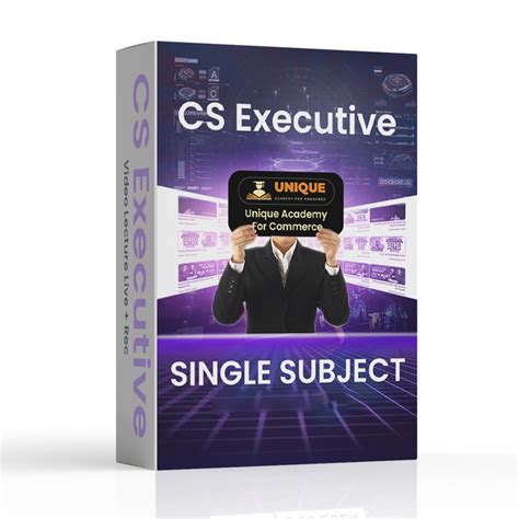 CS Executive Single Subjects Video Lectures New Syllabus Unique Academy For Commerce