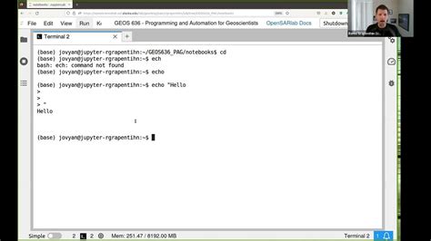 Programming And Automation For Geoscientists 0204 Shell Hello