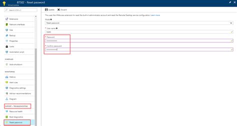 How To Reset The Built In Administrator Account Password From An Azure
