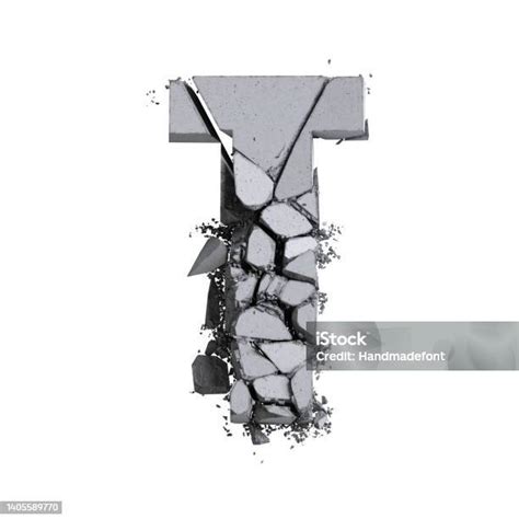 깨진 콘크리트 블록으로 만든 알파벳 문자 흰색 배경에 고립 된 3d 그림 건축자재에 대한 스톡 사진 및 기타 이미지 건축자재 구축함 글자 자석 Istock