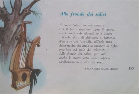 Alle Fronde Dei Salici Di Salvatore Quasimodo Filastroccheit