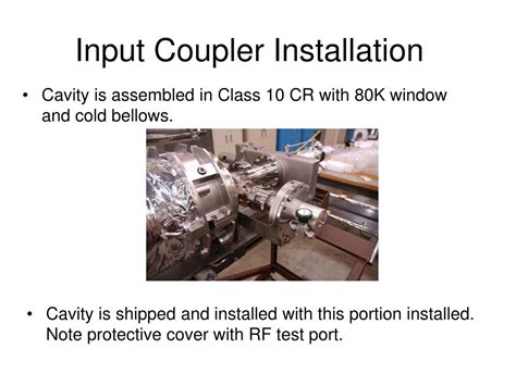 ppt cc2 input coupler introduction installation and processing