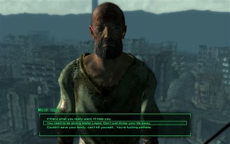 Ttw Less Insensitive Mr Lopez Dialogue At Fallout New Vegas Mods