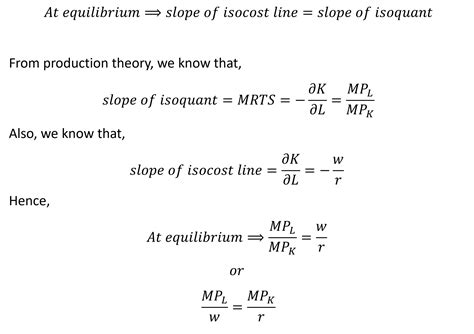 Producer Equilibrium Isoquants Isocost Line And Expansion