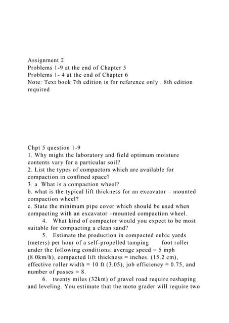 assignment 2problems 1 9 at the end of chapter 5problems 1 docx free download