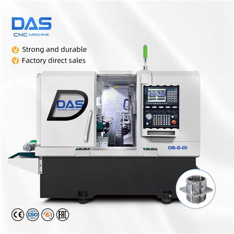 Ds 5 Di Low Cost 5 Axis Cnc Lathe Machine Milling Machine Gang Type Double Spindle Cnc Lathe