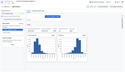 Tutorial Supervised Machine Learning • Evaluate A Model In The Modeling Objectives Application