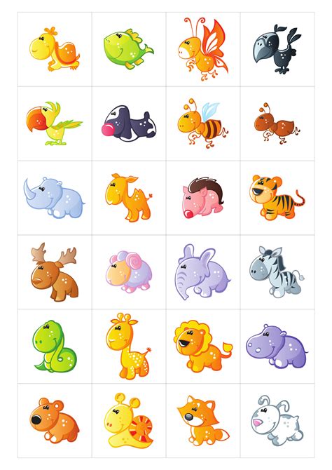 Картинки животных на шкафчики скачать и распечатать —