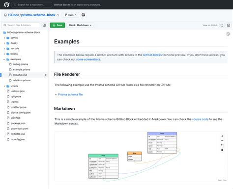 Github Hideooprisma Schema Block Github Block To Preview Prisma