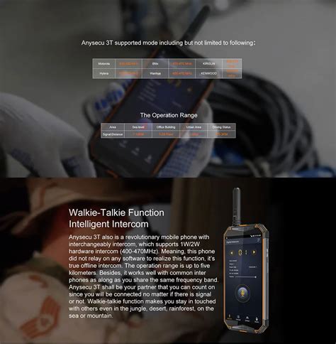 waterproof walkie talkie android dmr digital radio uhf nfc mobile phone