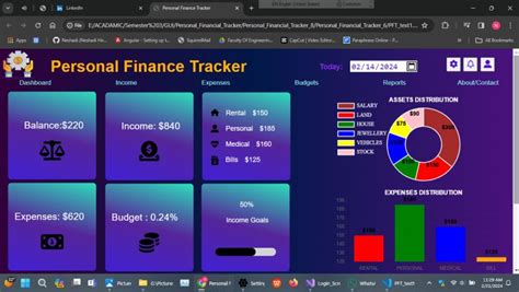 Neshadi Ranaweera On Linkedin Webdevelopment Financialtracker Html
