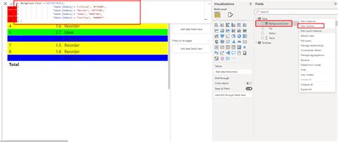 Powerbi Change Background Color By Text In Power Bi Stack Overflow