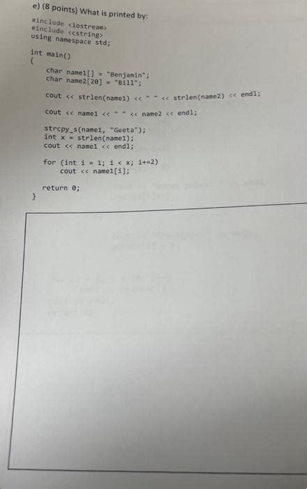 Solved 3 Given The Following Declarations For Parts A D