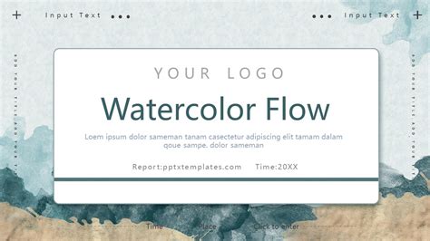 Watercolor Flow Business Isgd0p1vfk Powerpoint Ppt Pptdesign Freeppttemplates