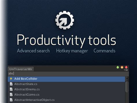 [released] productivity tools unity3d in more keyboard centric