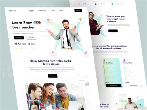 E Learning Website Design On Behance