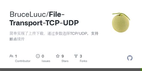 Github Bruceluucfile Transport Tcp Udp 简单实现了上传下载，通过参数选择tcpudp，支持断点续传