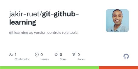 Github Jakir Ruet Git Github Learning Git Learning As Version Controls Role Tools