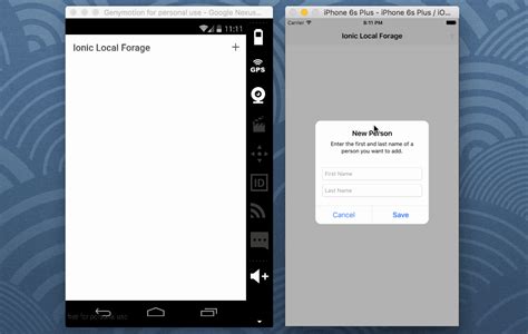 use mozilla s localforage for key value storage in ionic 2