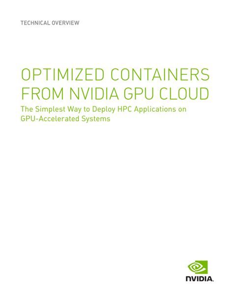 Optimized Containers From NGC
