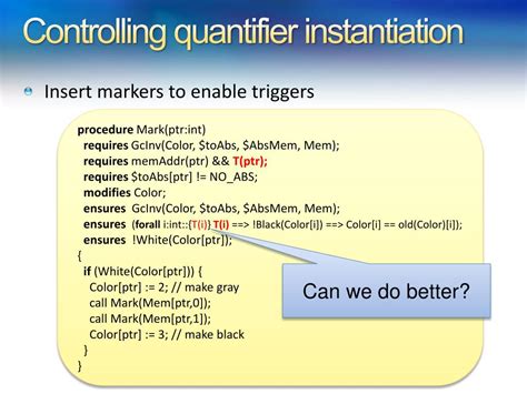 Ppt Experiments In Software Verification Using Smt Solvers Vs