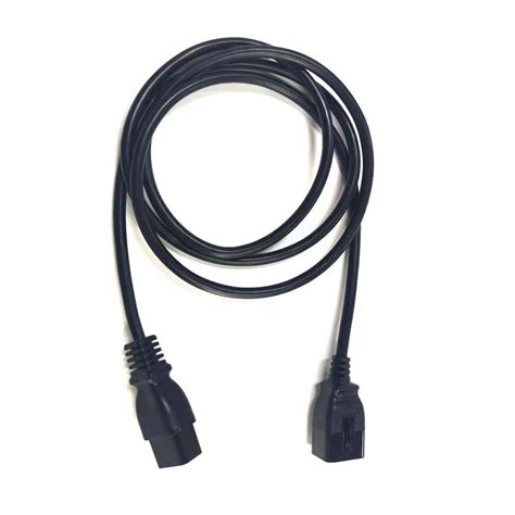 H05VV F 3X1 5mm2 Locking C20 To Locking C19 Lock Power Extension Cord 6FT Black China Locking