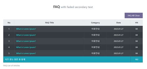 Html Css Js 아코디언accordion