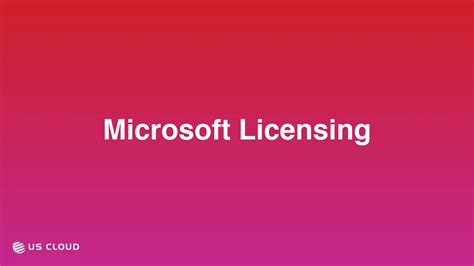 Microsoft Licensing Us Cloud