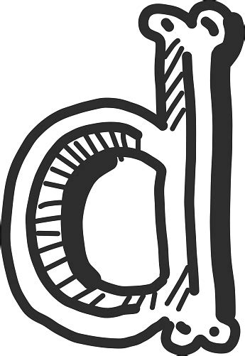 손 글자 소문자 개요 베벨 3d 알파벳 디자인 드로잉에 대한 스톡 벡터 아트 및 기타 이미지 드로잉 알파벳 D 0명 Istock