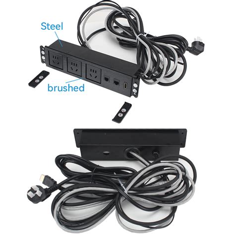 Recessed Retractable Power Strip Aluminum Power Socket Strip Power Strip With Usb C Recessed