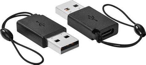 Best Buy Essentials Female Usb C To Male Usb Adapter 2 Pack Black International Shipping