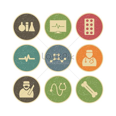 의료 및 건강 관리의 9 아이콘 일러스트 무료 다운로드 Lovepik